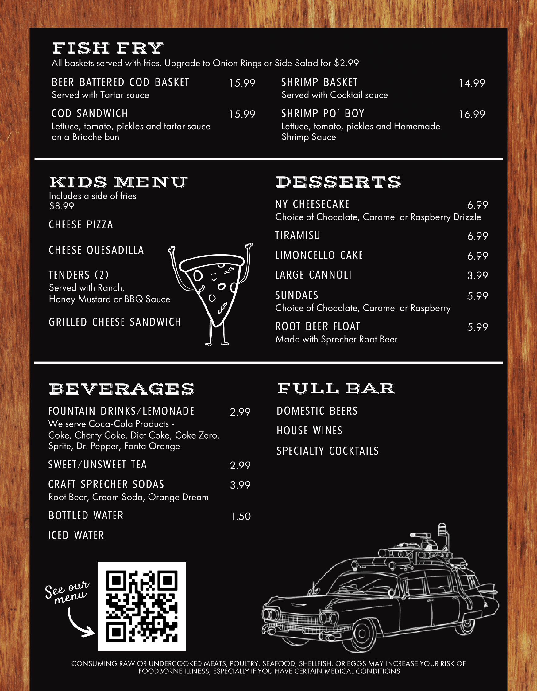 Menu – 3 Guys Restaurants LLC