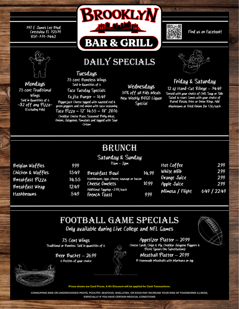 Menu – 3 Guys Restaurants LLC